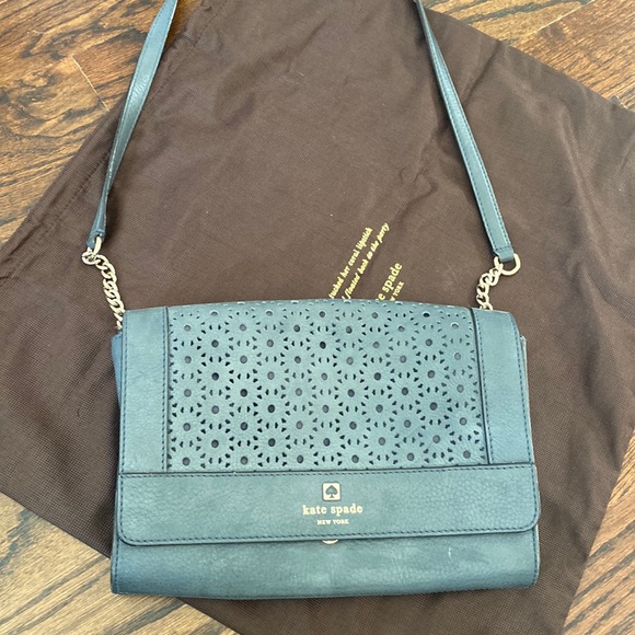 kate spade | Bags | Kate Spade Crossbody Eyelet Purse Navy | Poshmark